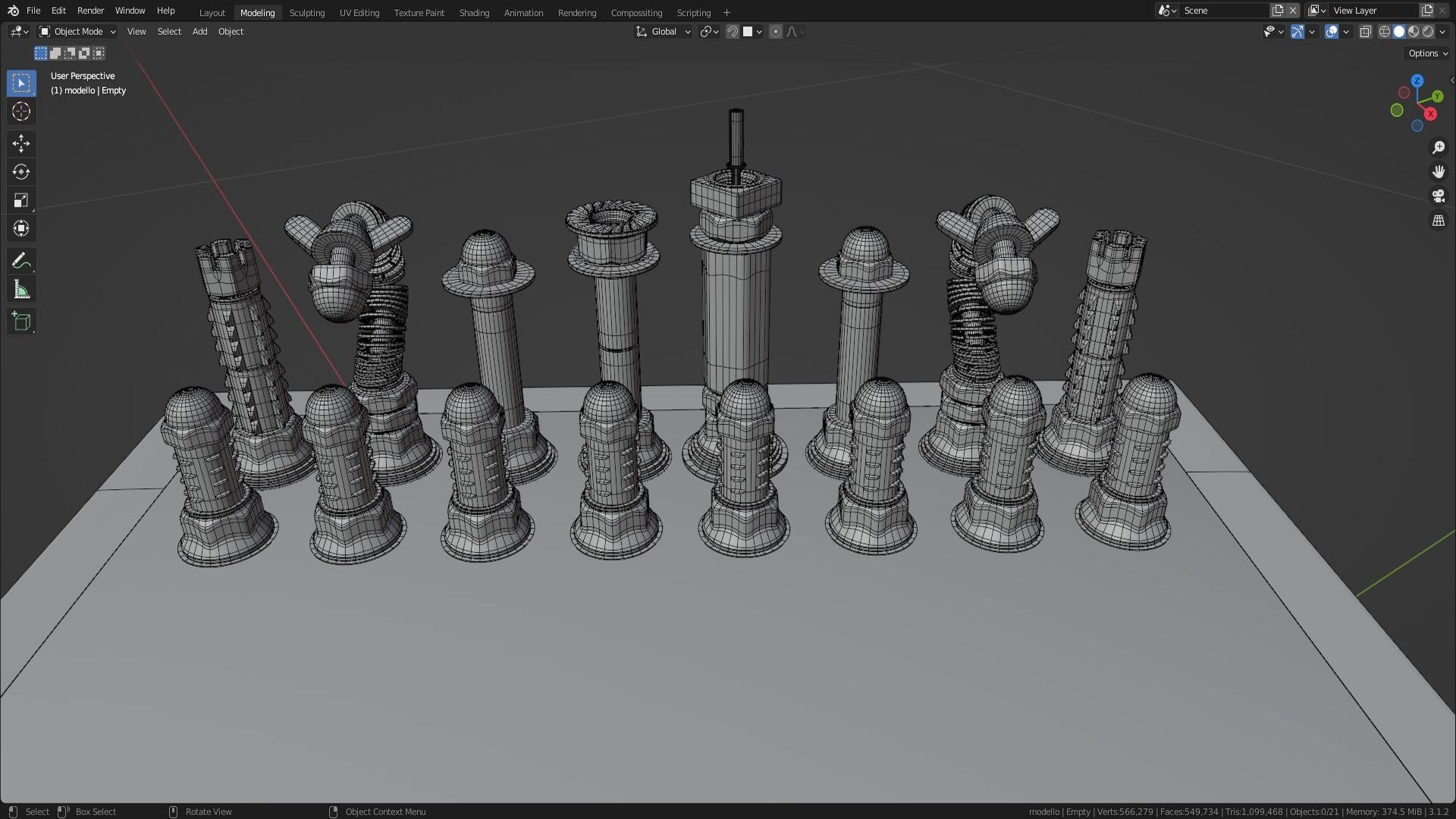 Chess Stylized Set Pieces And Board 01 Low-poly Model 3D - TurboSquid ...