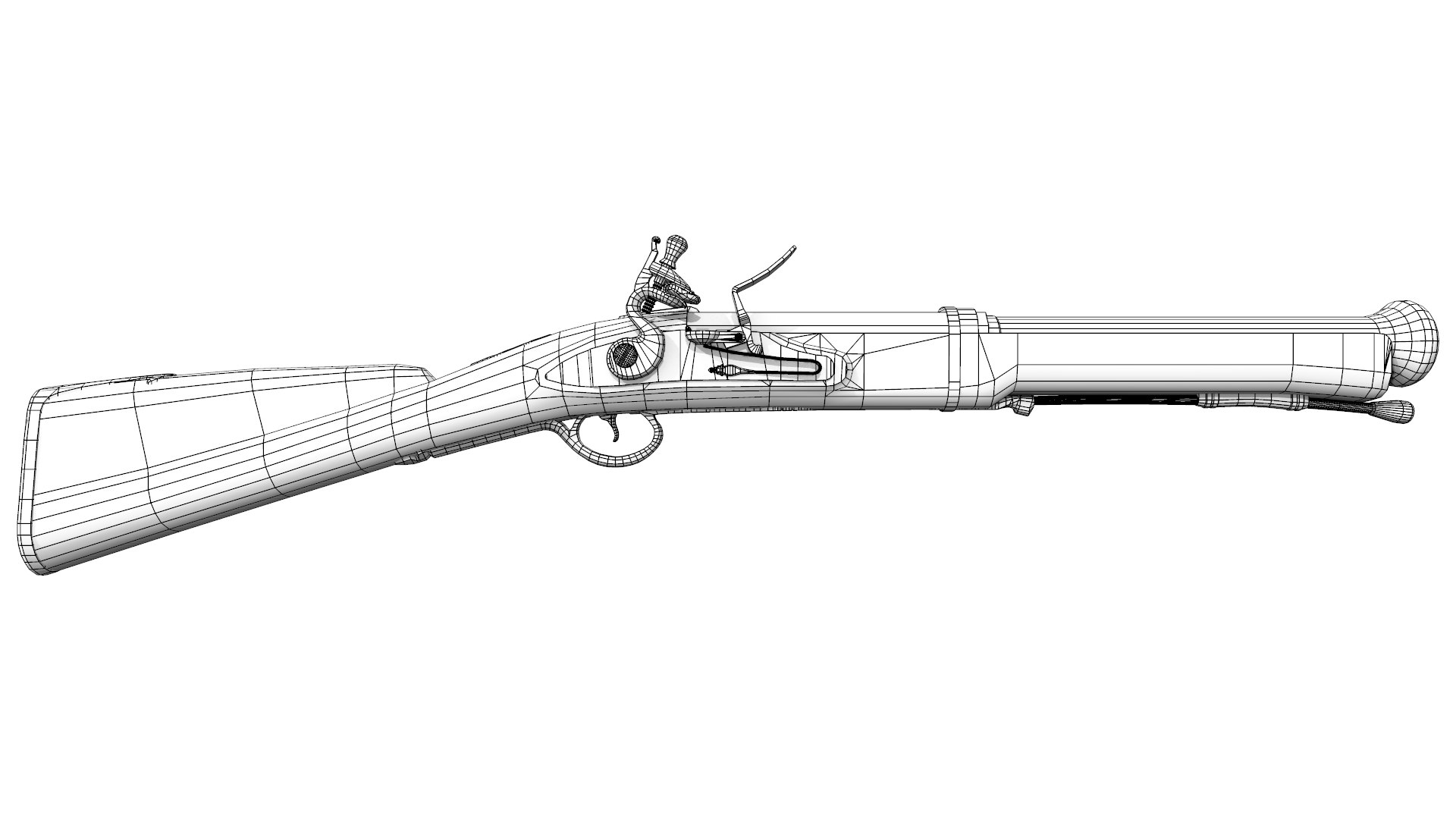 3D Decorative Blunderbuss - TurboSquid 1507198