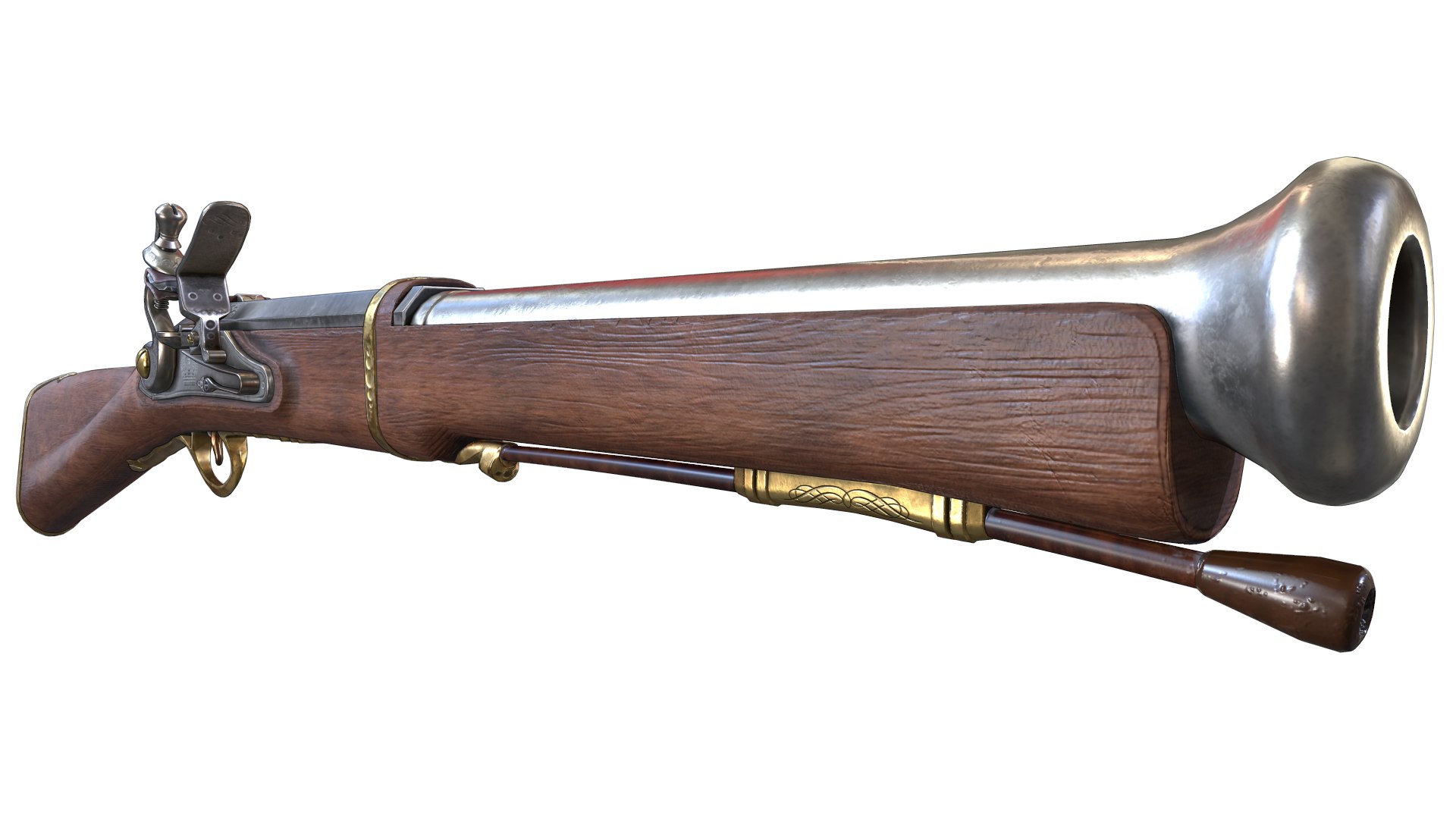 3D Decorative Blunderbuss - TurboSquid 1507198