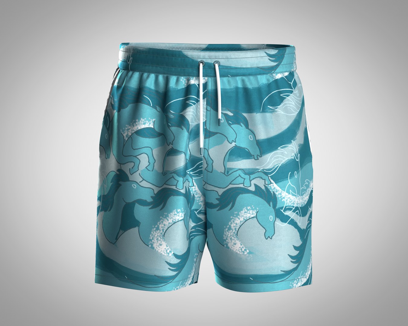 3D Mens Shorts Pant-Ride The Wave - TurboSquid 2080397