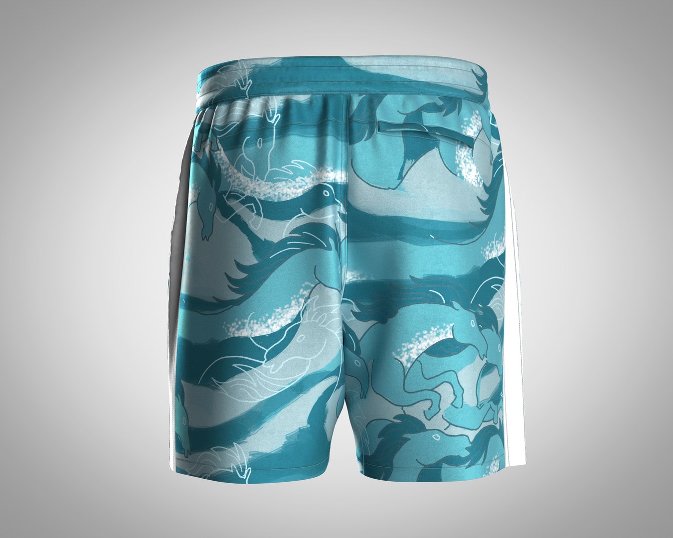3D Mens Shorts Pant-Ride The Wave - TurboSquid 2080397