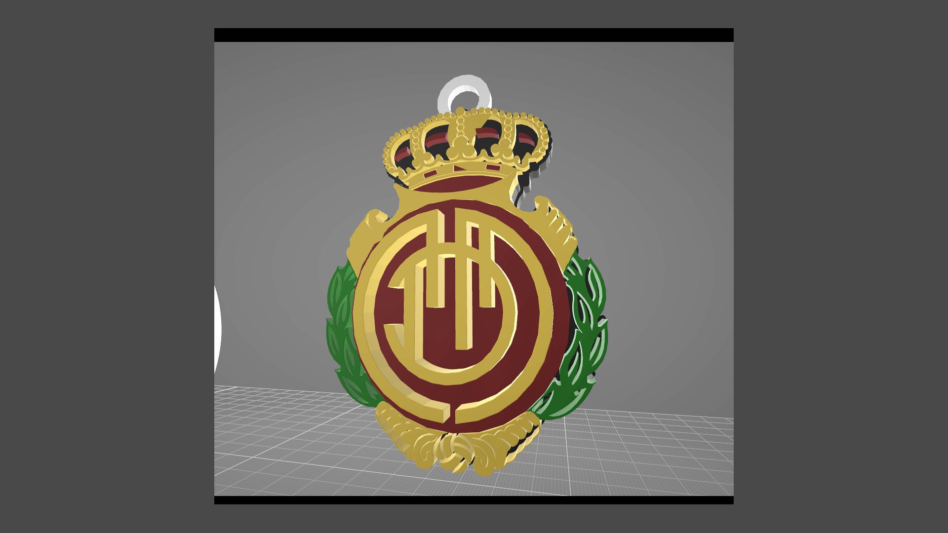 modelo 3d Keychan imprimible y renderizable del equipo del logotipo del ...