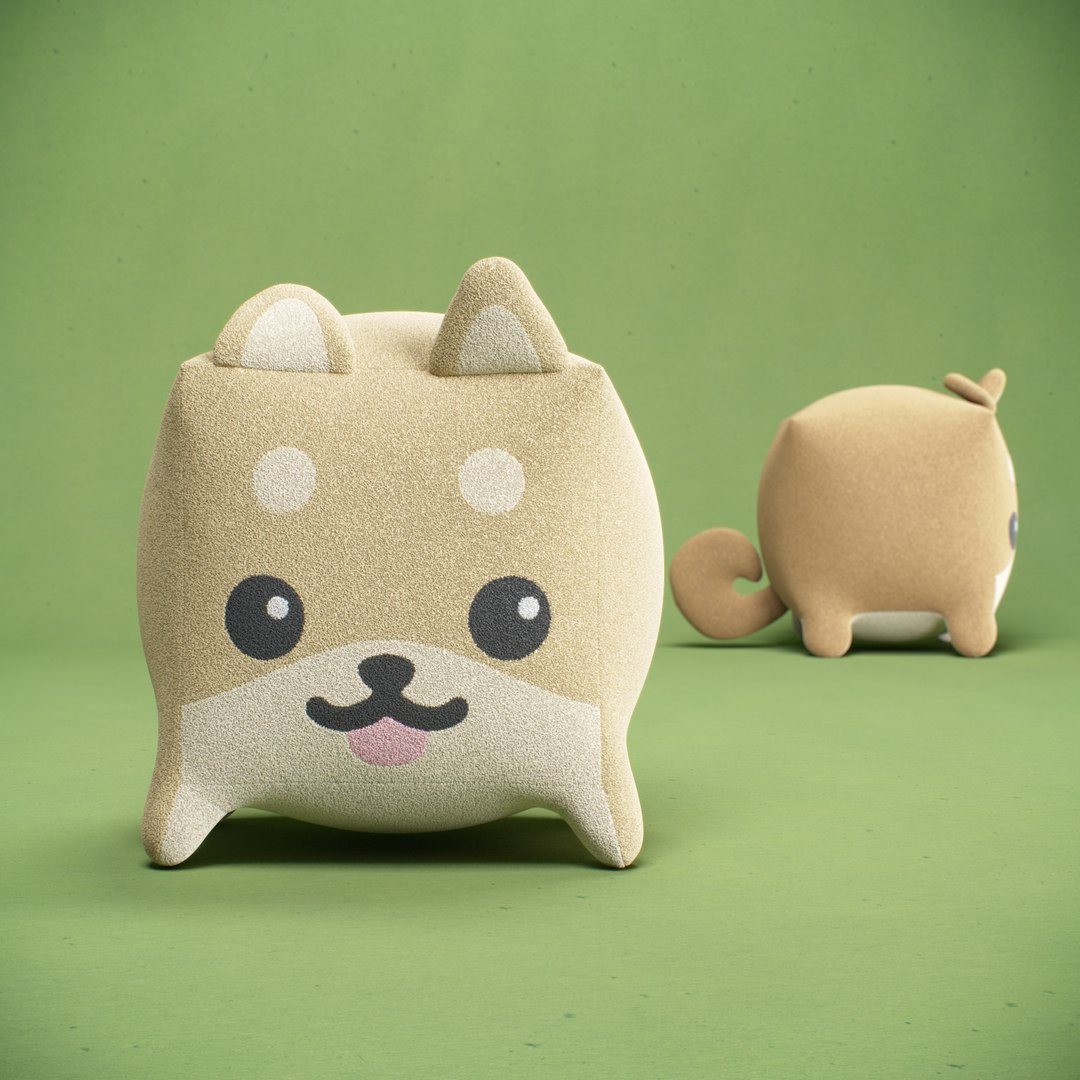 3D kids shiba cube toy - TurboSquid 1752846
