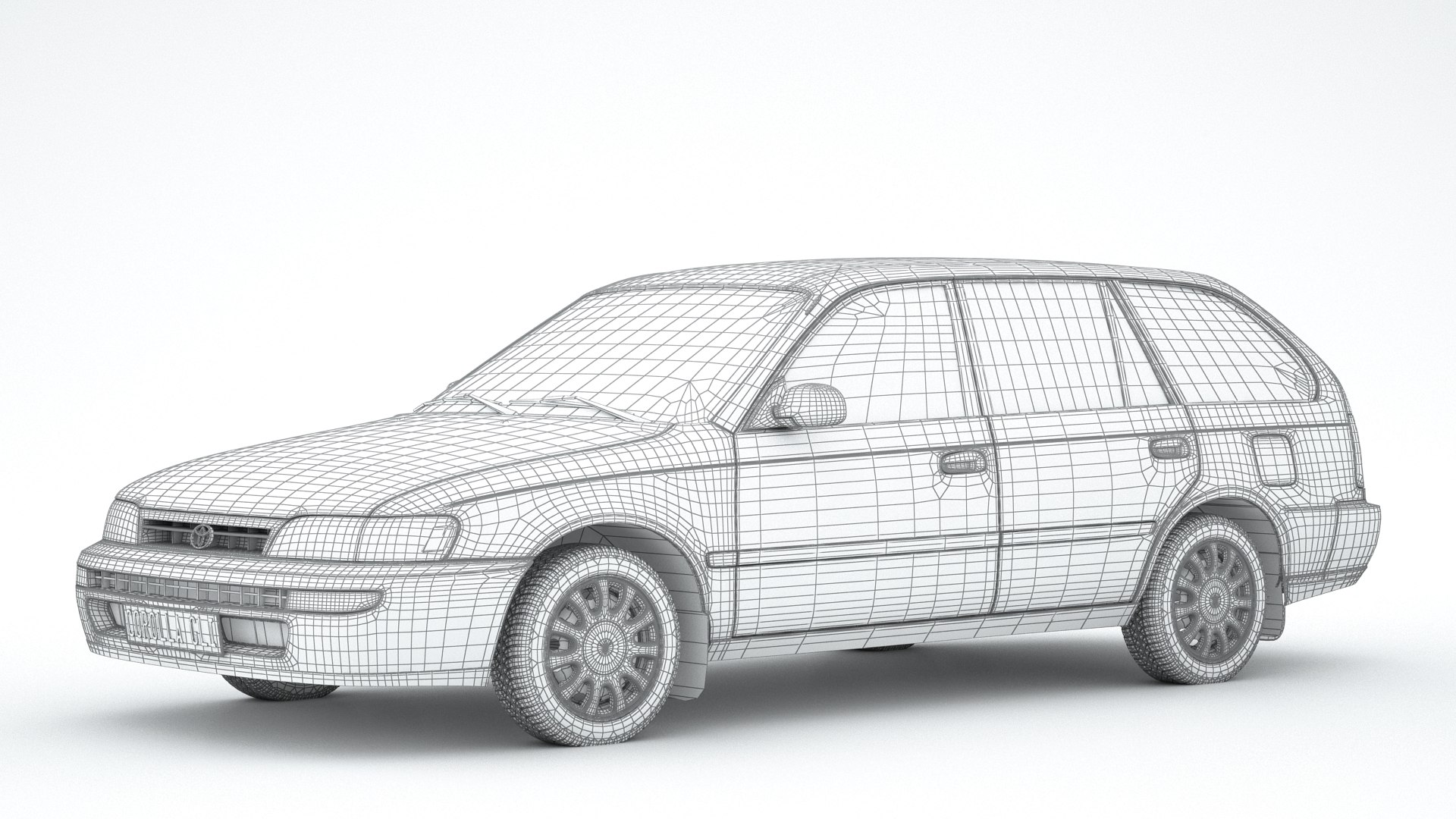 3D Model Toyota Corolla AE101 Wagon - TurboSquid 2143986