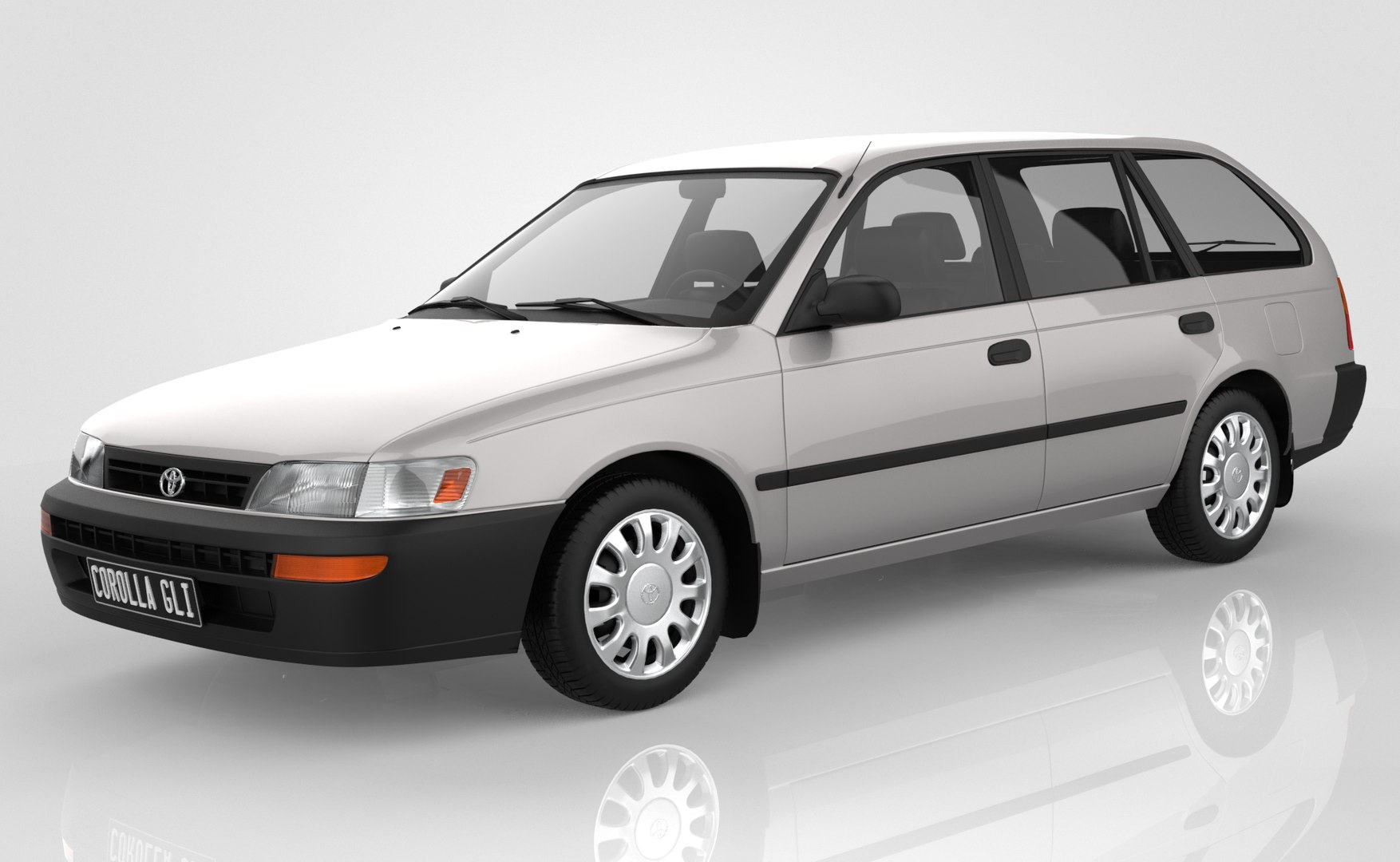 3D Model Toyota Corolla AE101 Wagon - TurboSquid 2143986