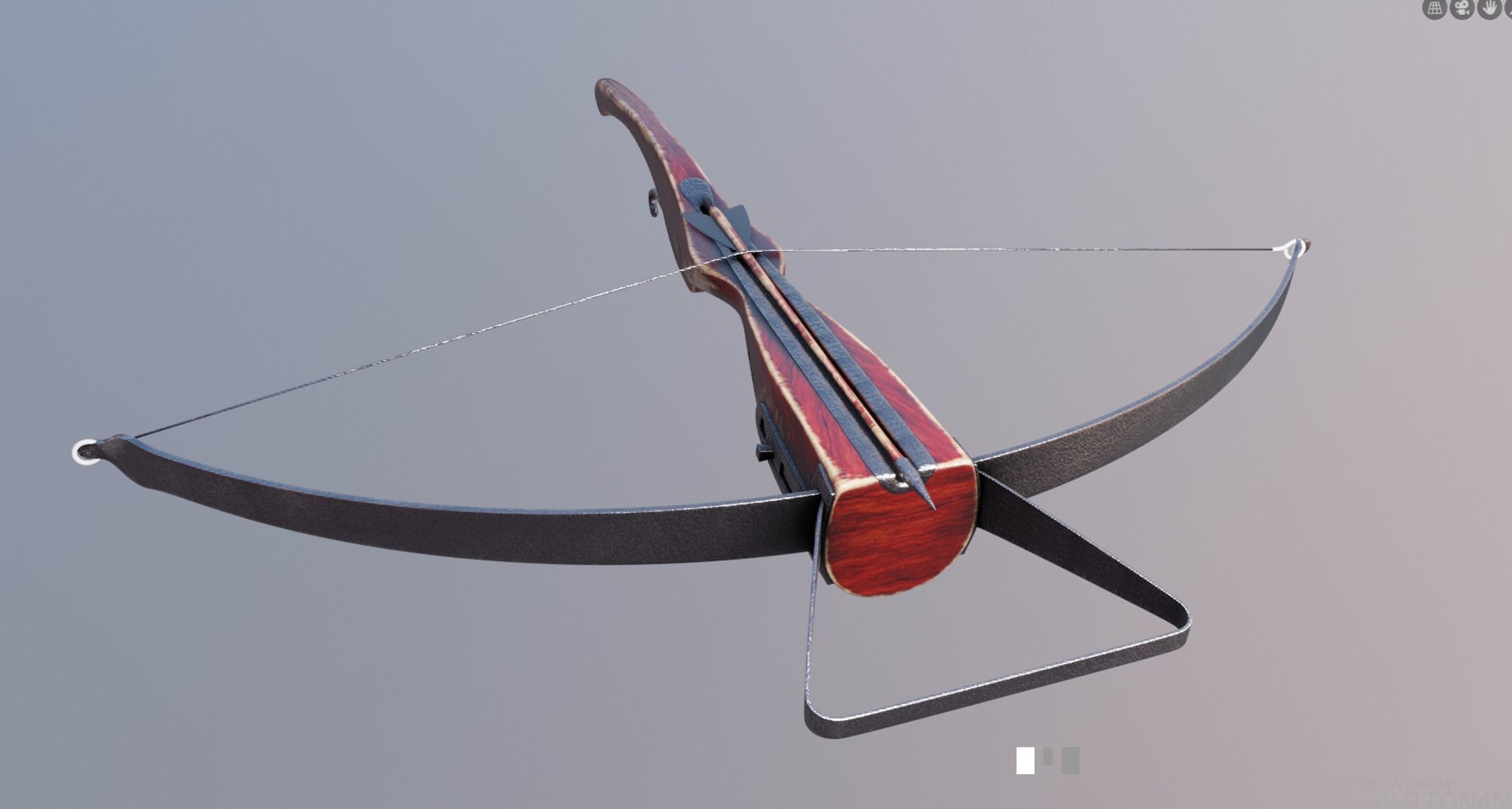 3D Crossbow - TurboSquid 1401599