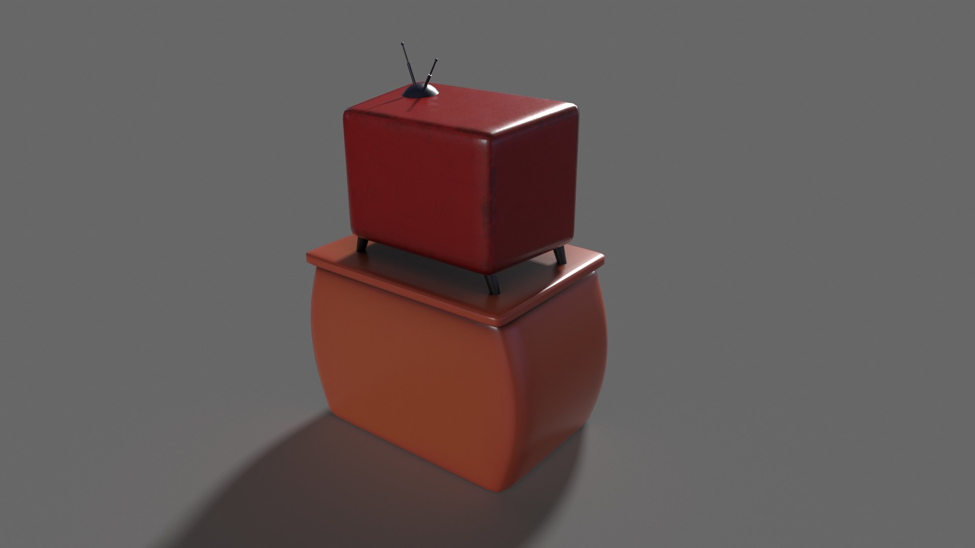 TV Cartoon Cabinet 3D Model - TurboSquid 2023667