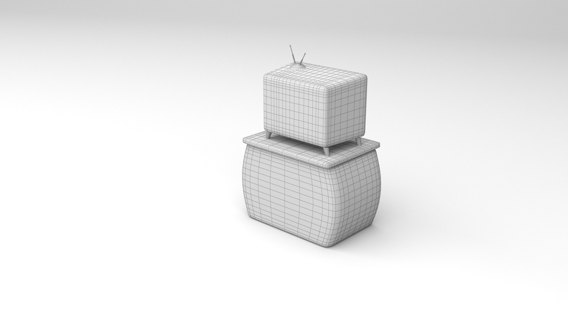 TV Cartoon Cabinet 3D Model - TurboSquid 2023667