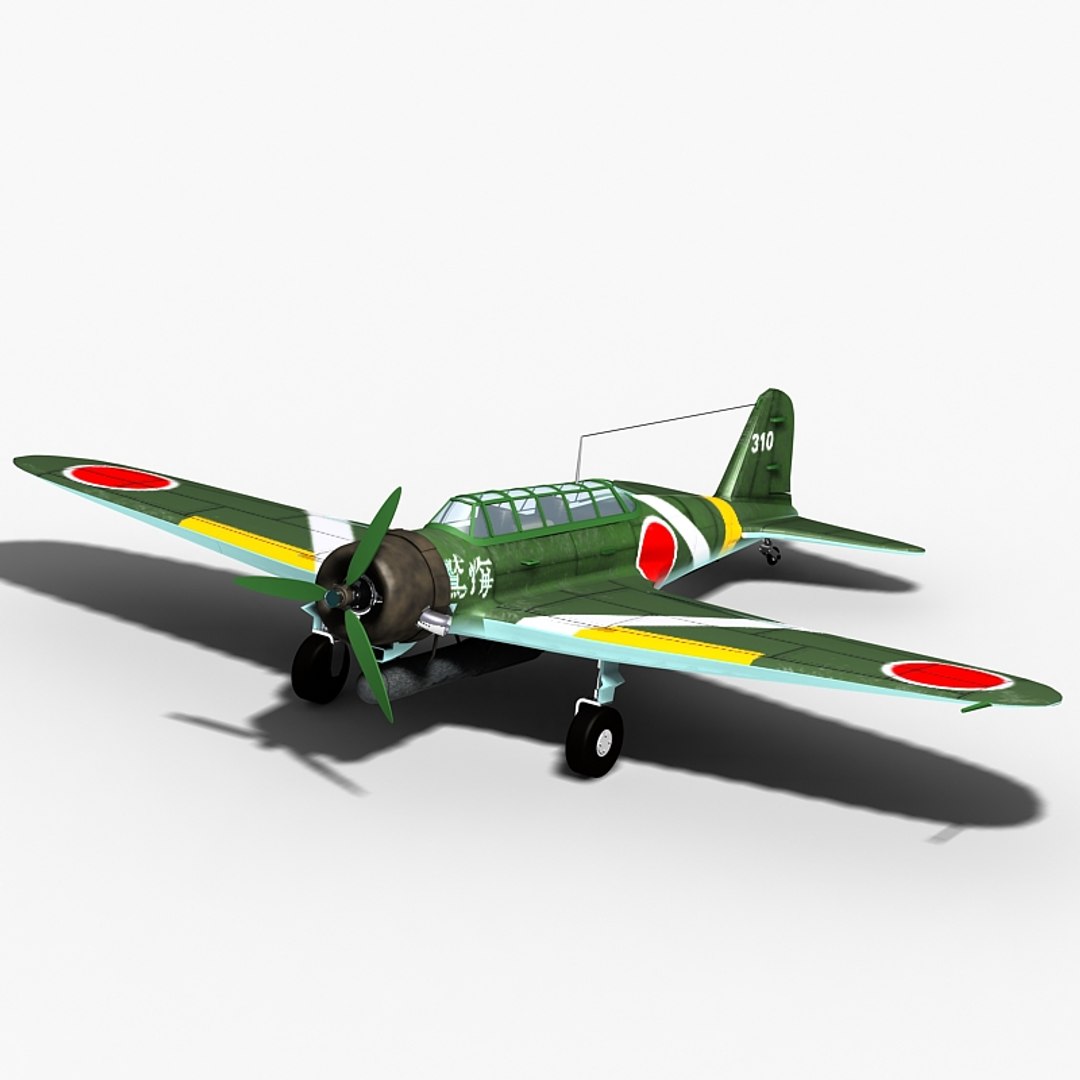 Ww2 Nakajima B5n Torpedo 3d Model