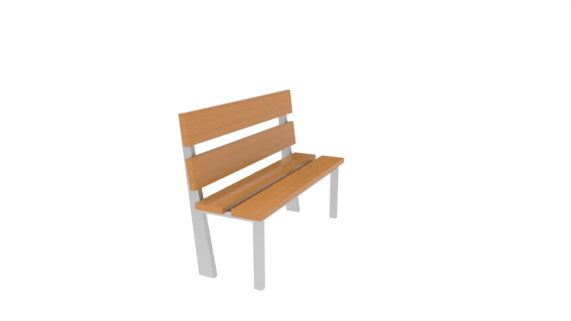 Free 3D Model Wooden Bench - TurboSquid 2486783