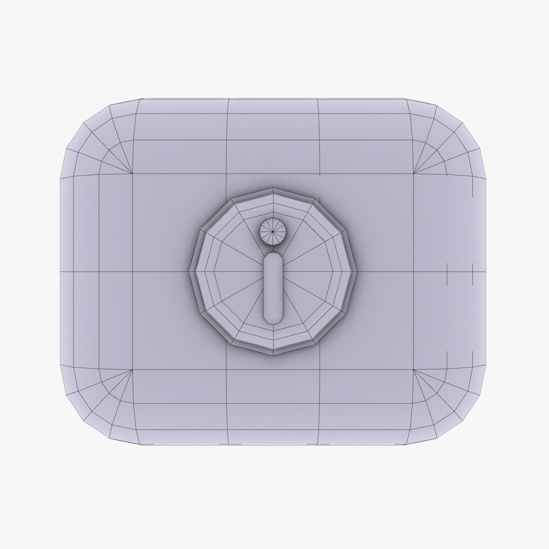 3d model of icon inverted exclamation