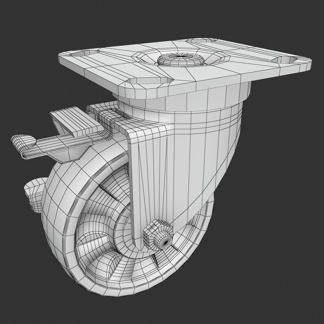 Caster Wheel 3d Max