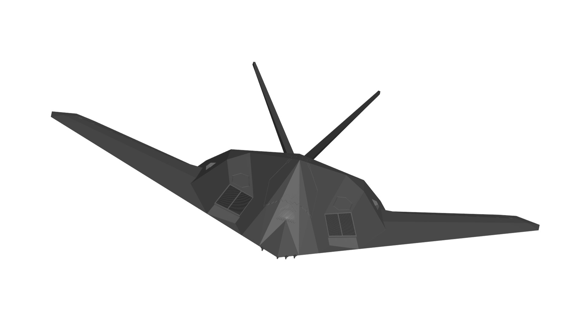 3D F-117A Nighthawk Stealth Fighter Aircraft Model - TurboSquid 1987074