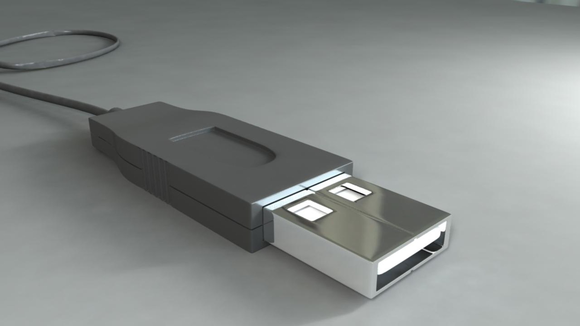 Usb Metal Plastic 3d Model