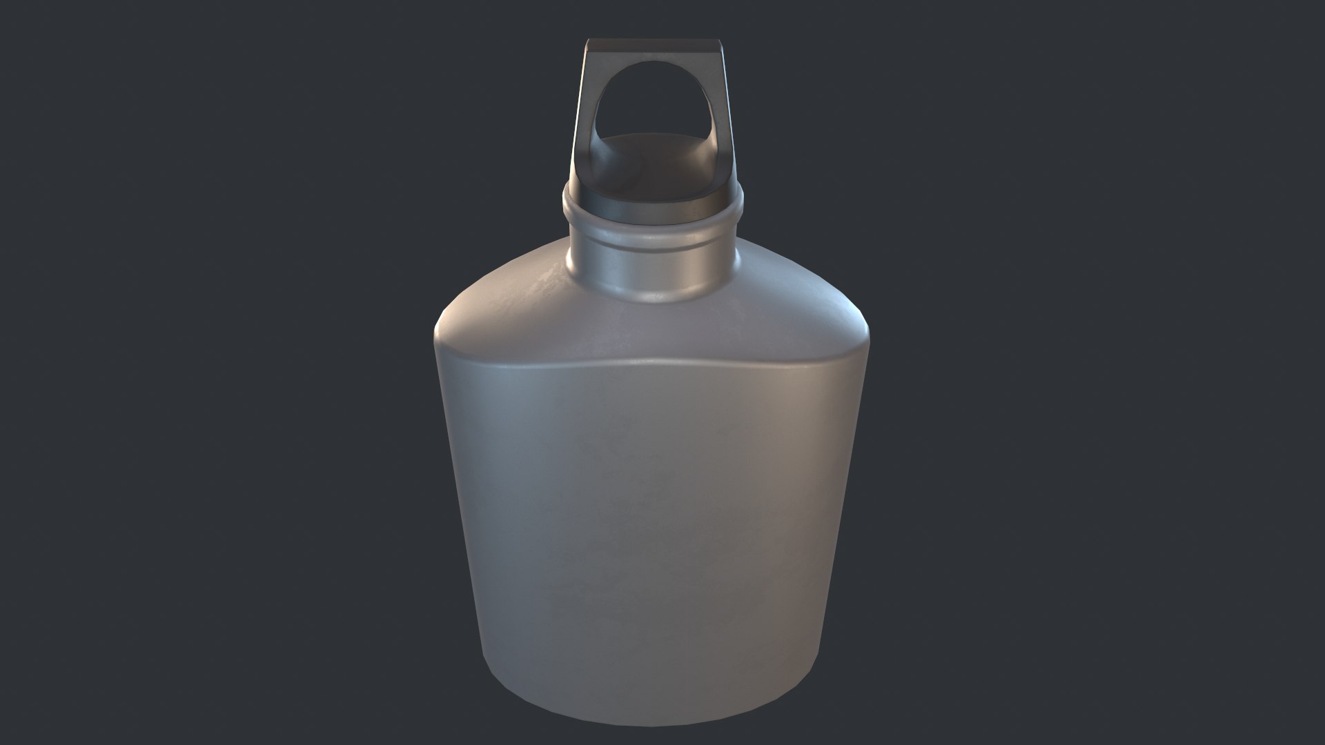 3D Flask Canister Gun Metal - TurboSquid 2327801