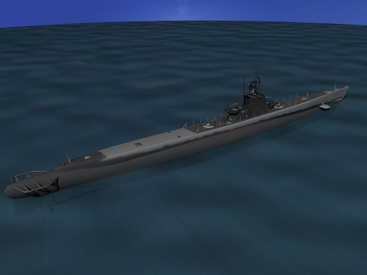 subs balao class submarines 3d 3ds