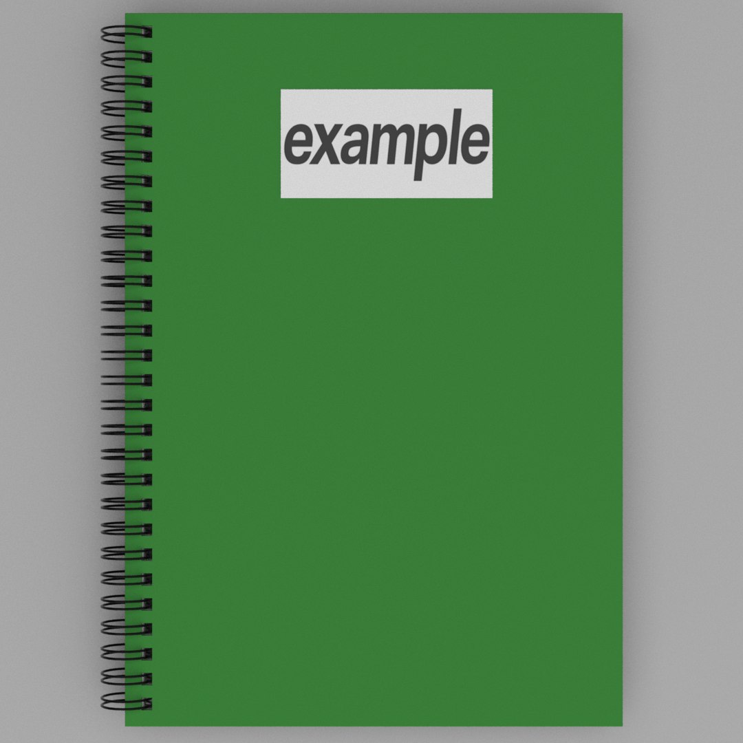 3D Binded Notebook Abc - TurboSquid 1213900