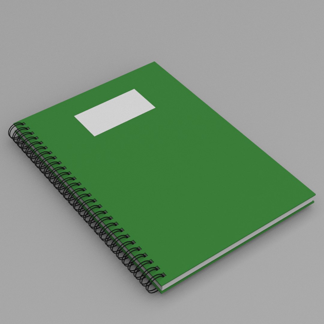 3D Binded Notebook Abc - TurboSquid 1213900