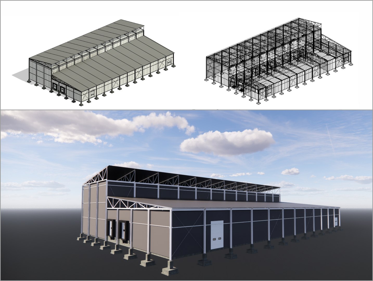 Warehouse 3D model - TurboSquid 2170602