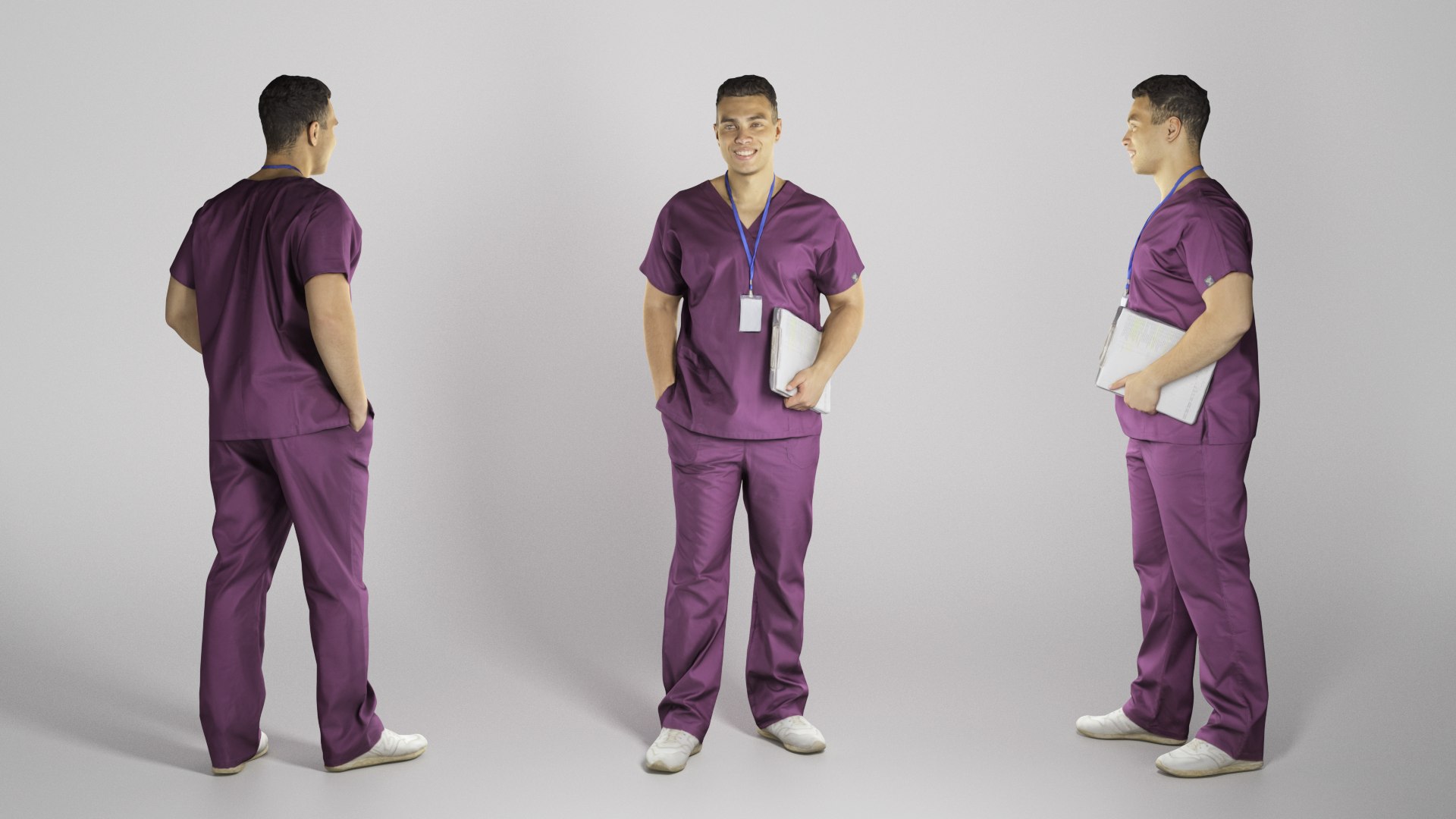 3D Model Handsome Young Doctor Smiling 287 - TurboSquid 1720393