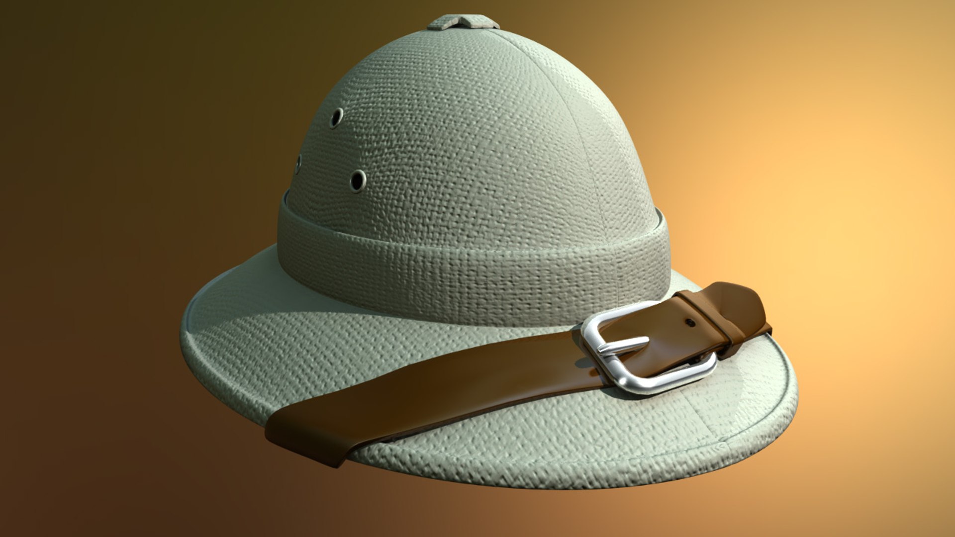 Pith Helmet 3D Model - TurboSquid 1202537