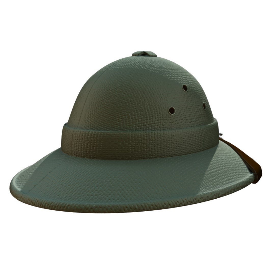 Pith Helmet 3D Model - TurboSquid 1202537