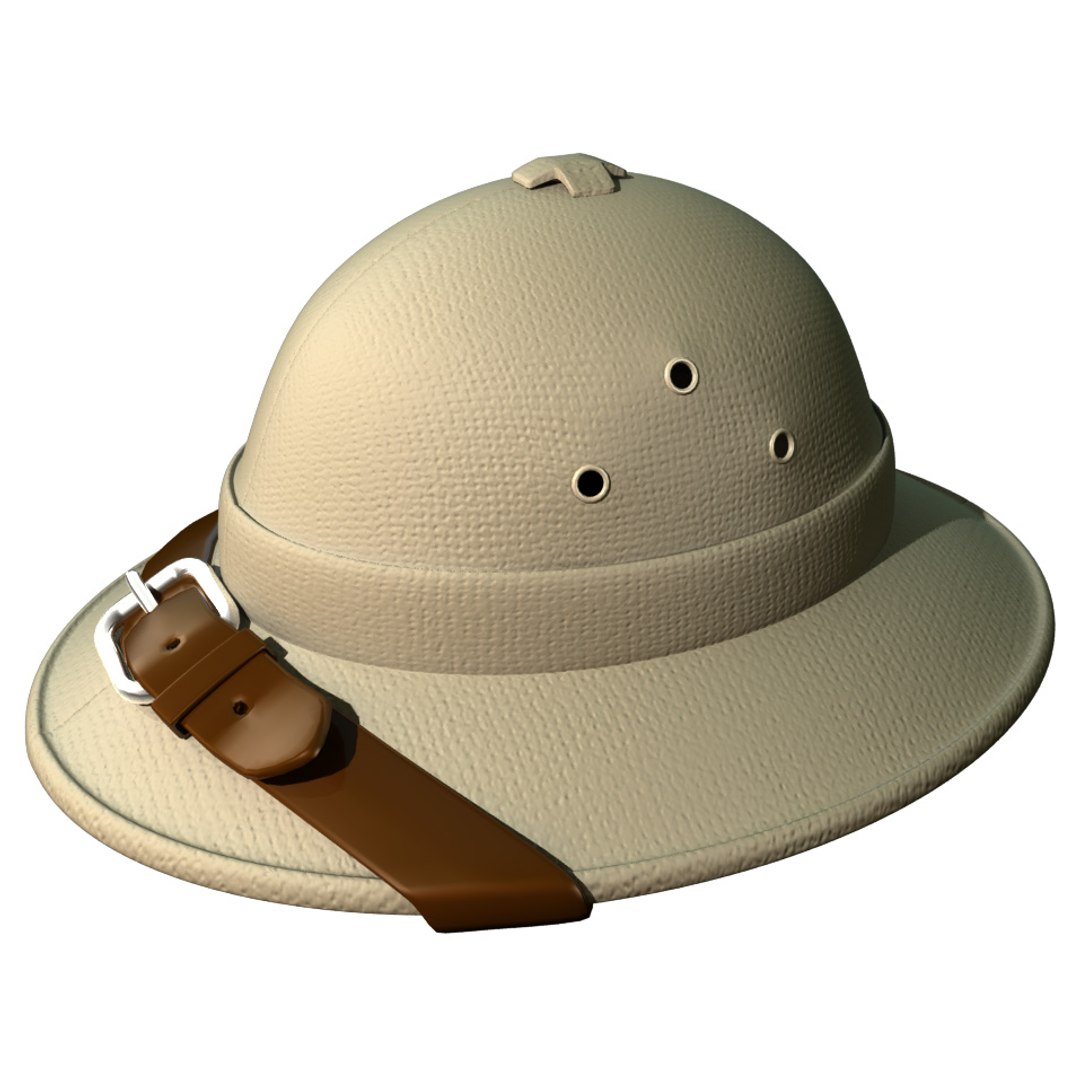 Pith Helmet 3D Model - TurboSquid 1202537