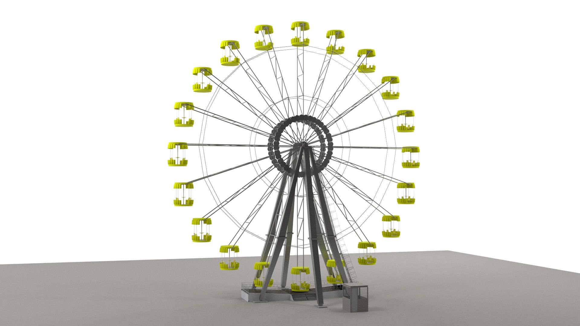 Pripyat Ferris Wheel New 3D Model - TurboSquid 1996569
