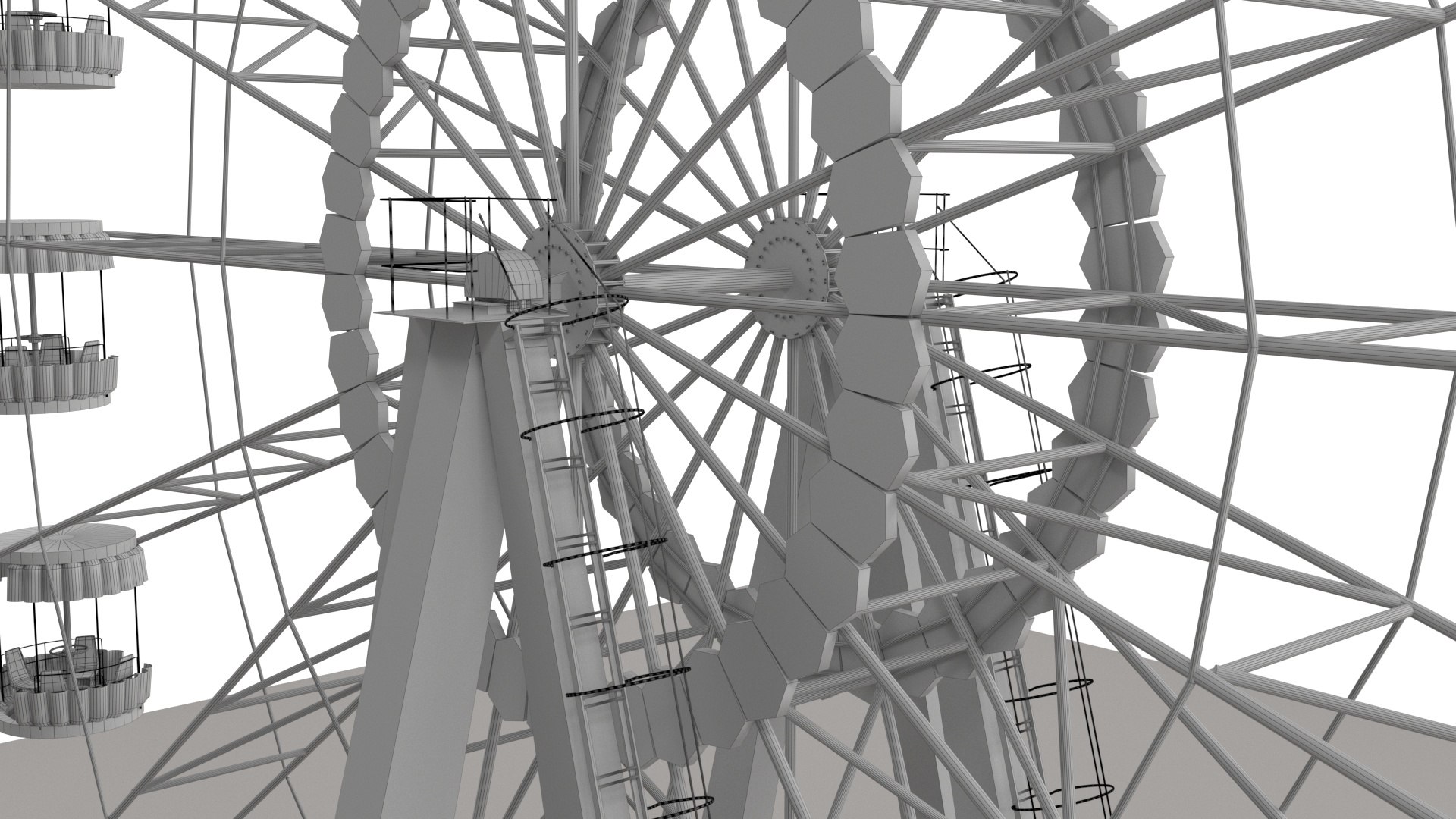 Pripyat Ferris Wheel New 3D Model - TurboSquid 1996569