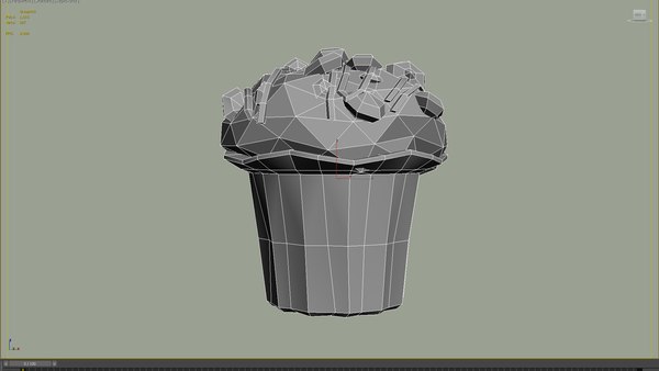 3D low poly cartoon donut 11 Choco Muffin - TurboSquid 2031739