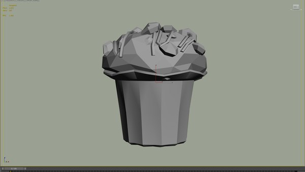 3D low poly cartoon donut 11 Choco Muffin - TurboSquid 2031739