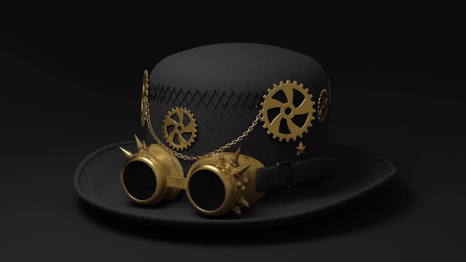 3D Hat Steam Punk - TurboSquid 2210939