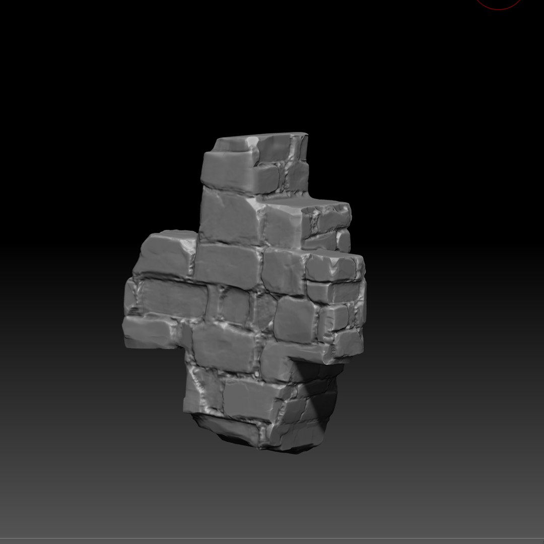 3d Debris Wall Model