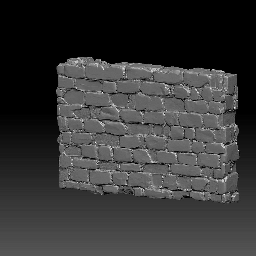 3d Debris Wall Model
