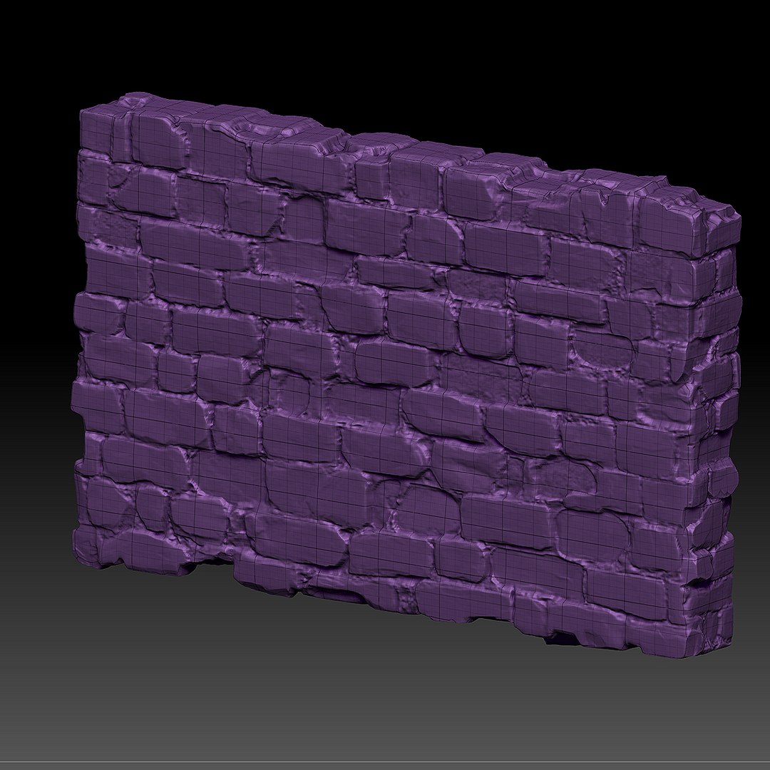 3d Debris Wall Model