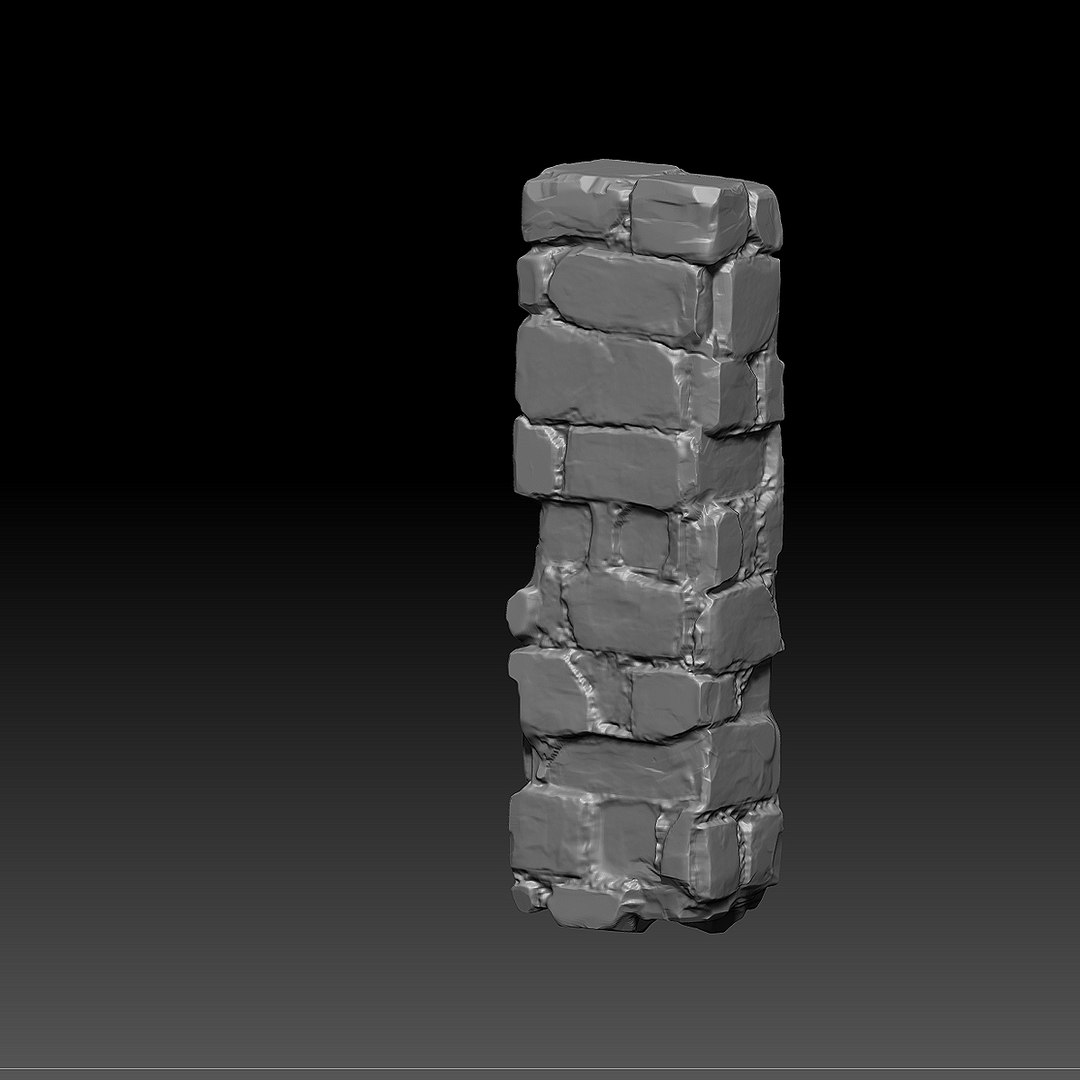 3d Debris Wall Model