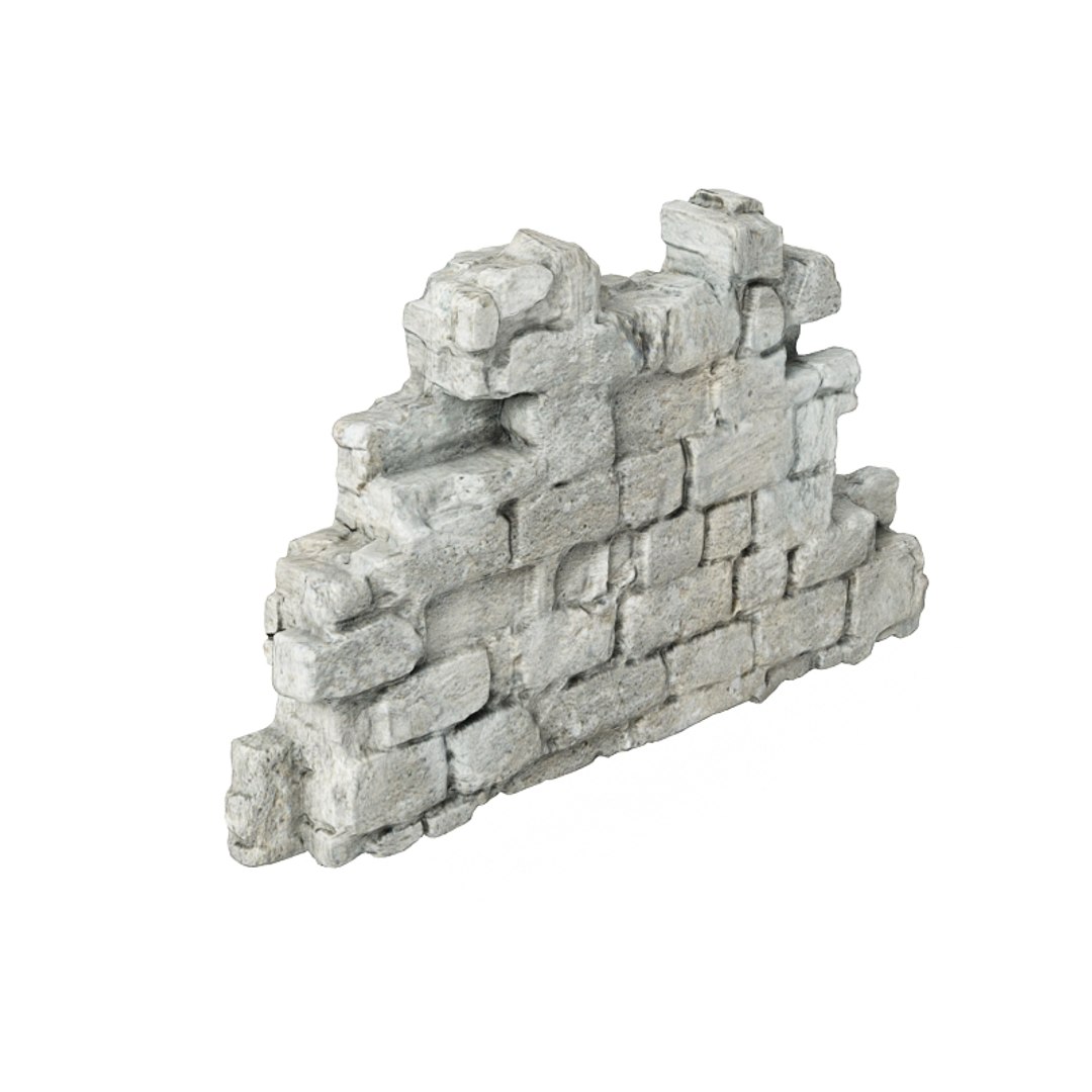 3d Debris Wall Model