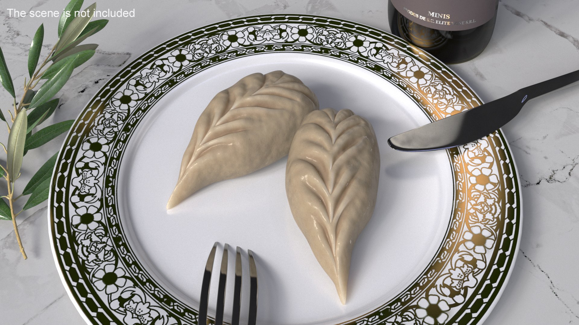 Leaf Shaped Dumpling Cooked 3D Model - TurboSquid 2239821