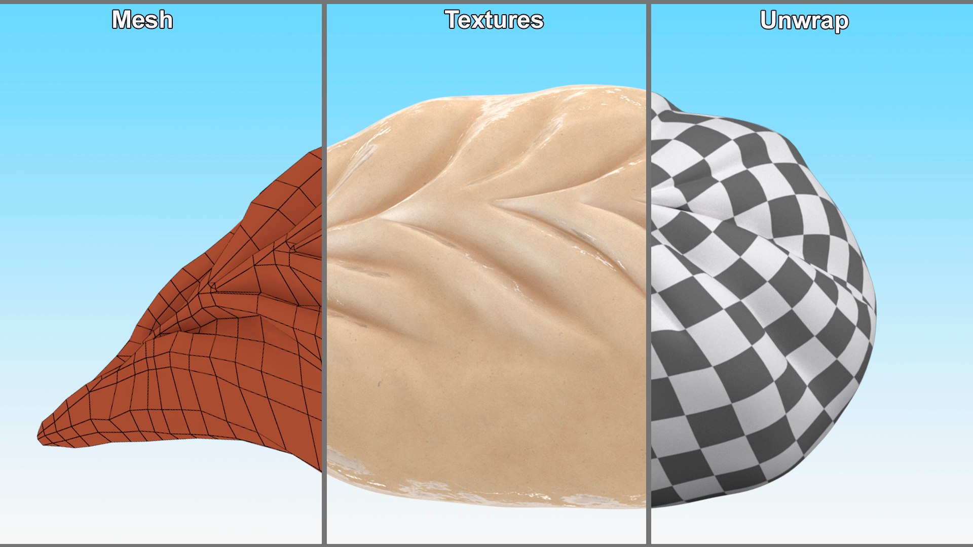 Leaf Shaped Dumpling Cooked 3D Model - TurboSquid 2239821