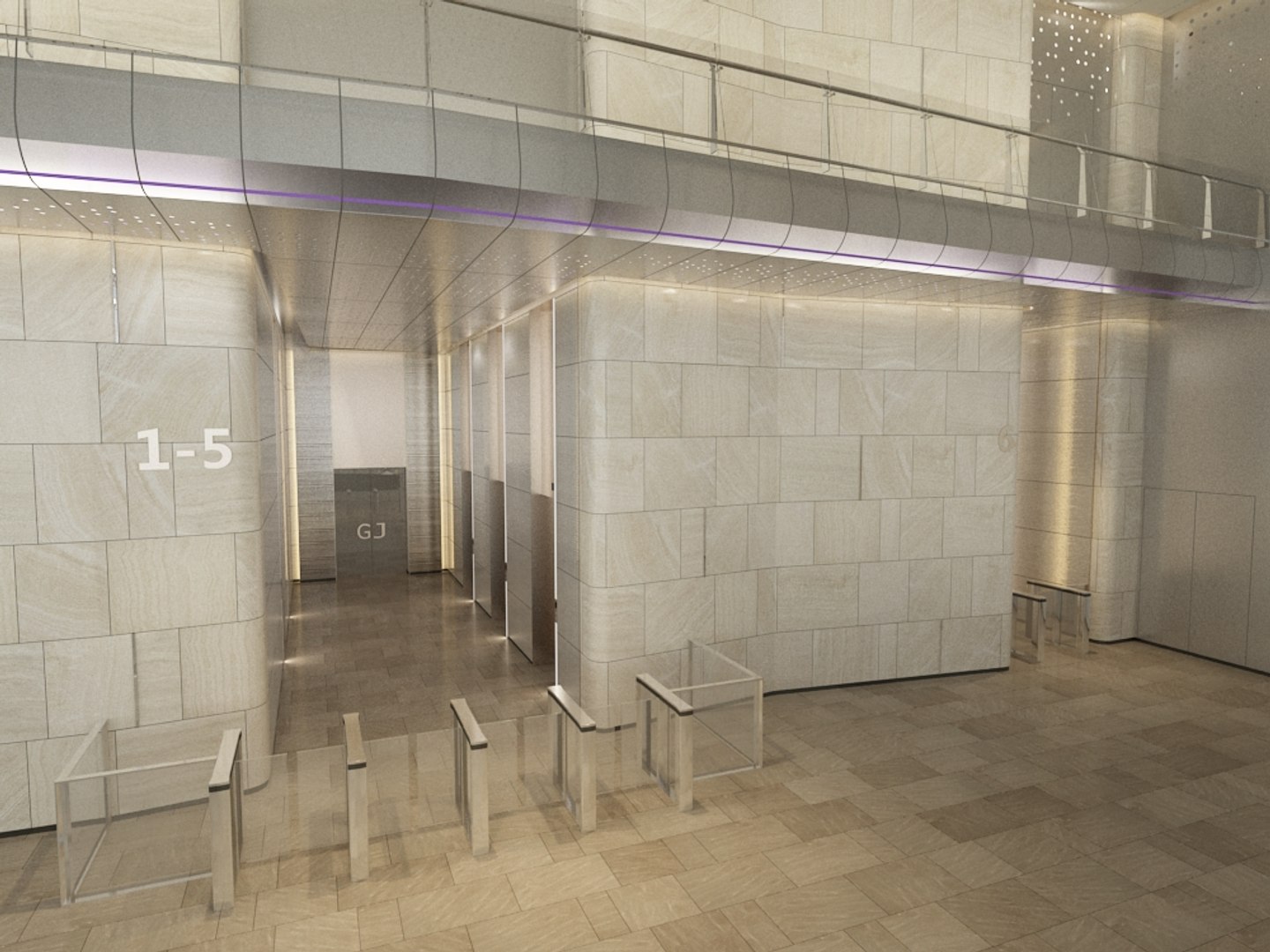 3D model office building lobby - TurboSquid 1704058