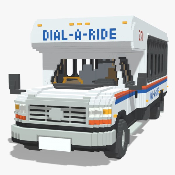 modelo 3d Furgoneta Voxel Dial-A-Ride - TurboSquid 2309815