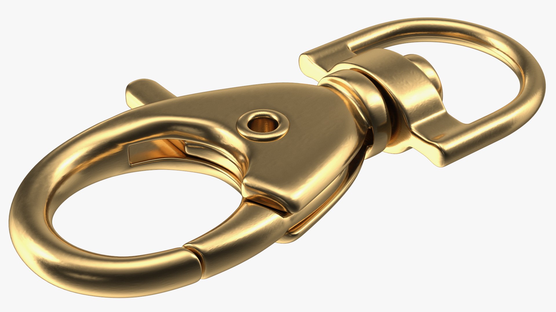 Lobster Claw Clasp Gold 3D Model - TurboSquid 1777401