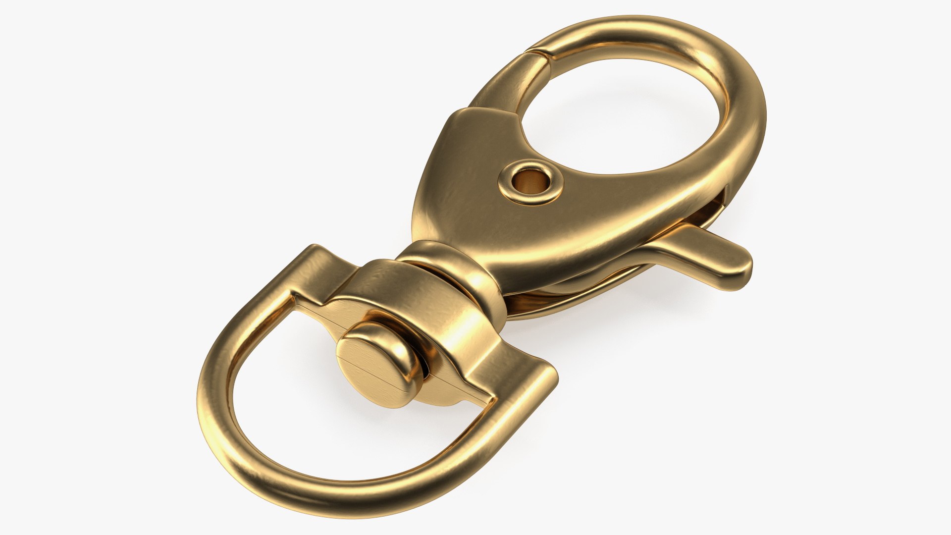 Lobster Claw Clasp Gold 3D Model - TurboSquid 1777401