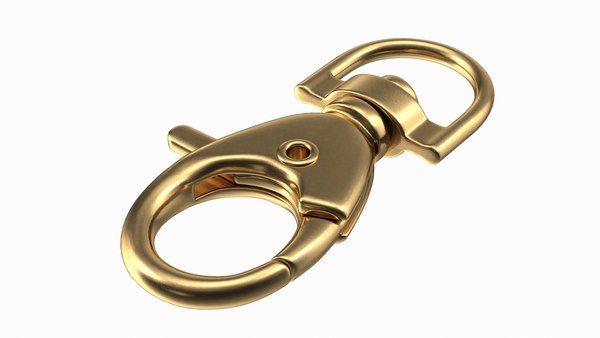 Lobster Claw Clasp Gold 3D model - TurboSquid 1777401