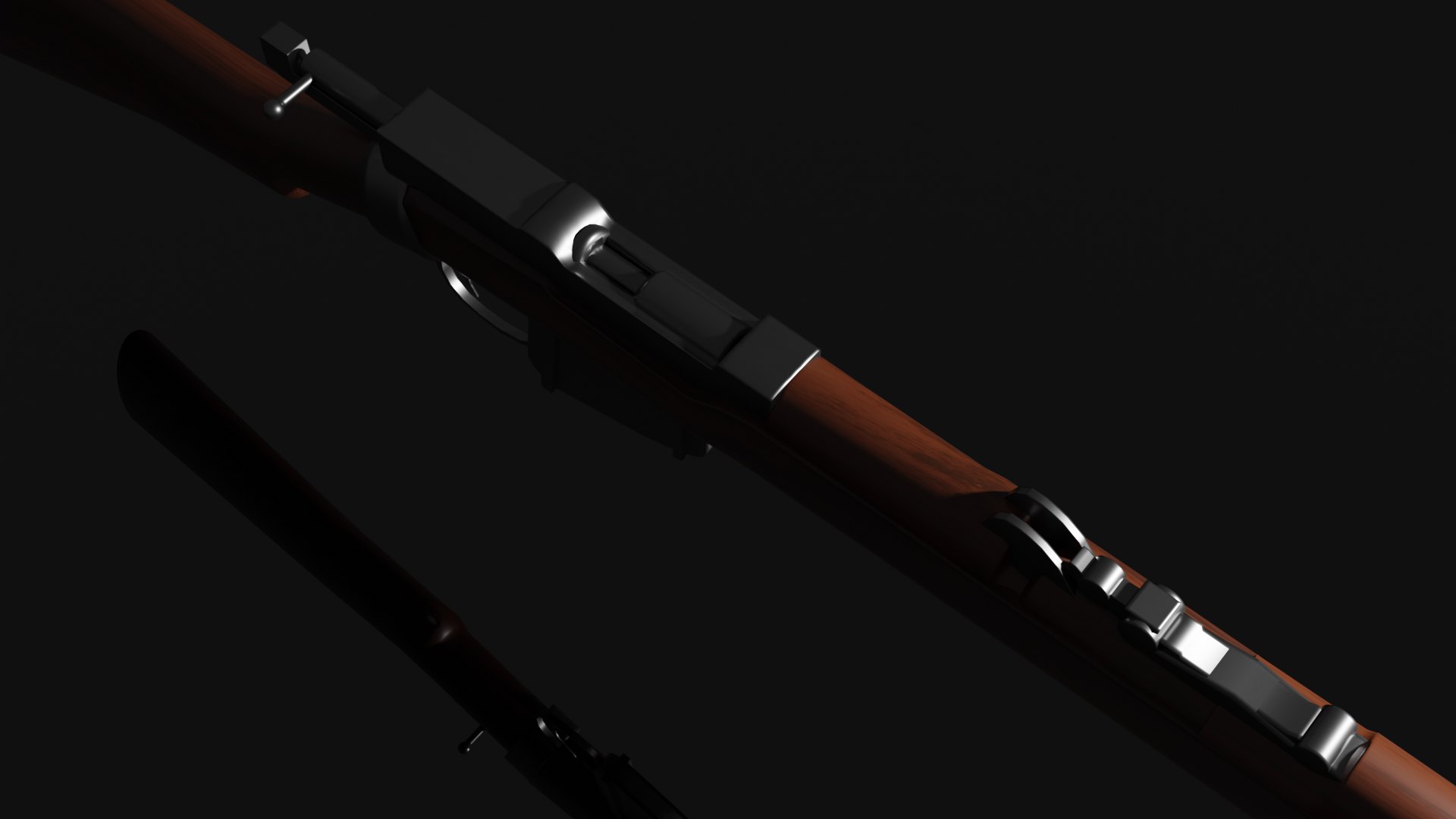 3D Lee Enfield Bolt Action Rifle Model - TurboSquid 1860189