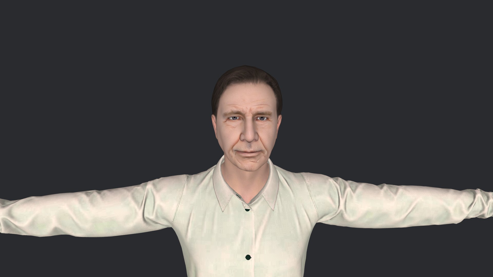 Harrison Ford-V2 Hyper Realistic Full Body Fully Rigged 3D Character 3D ...