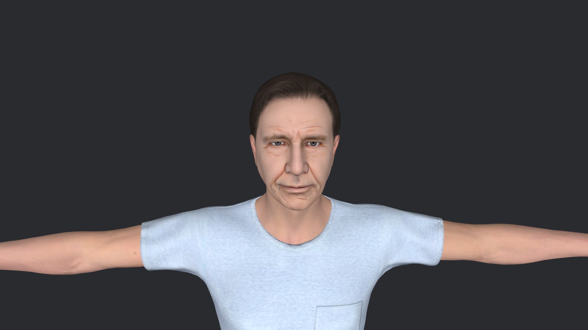 Harrison Ford-V2 Hyper Realistic Full Body Fully Rigged 3D Character 3D ...