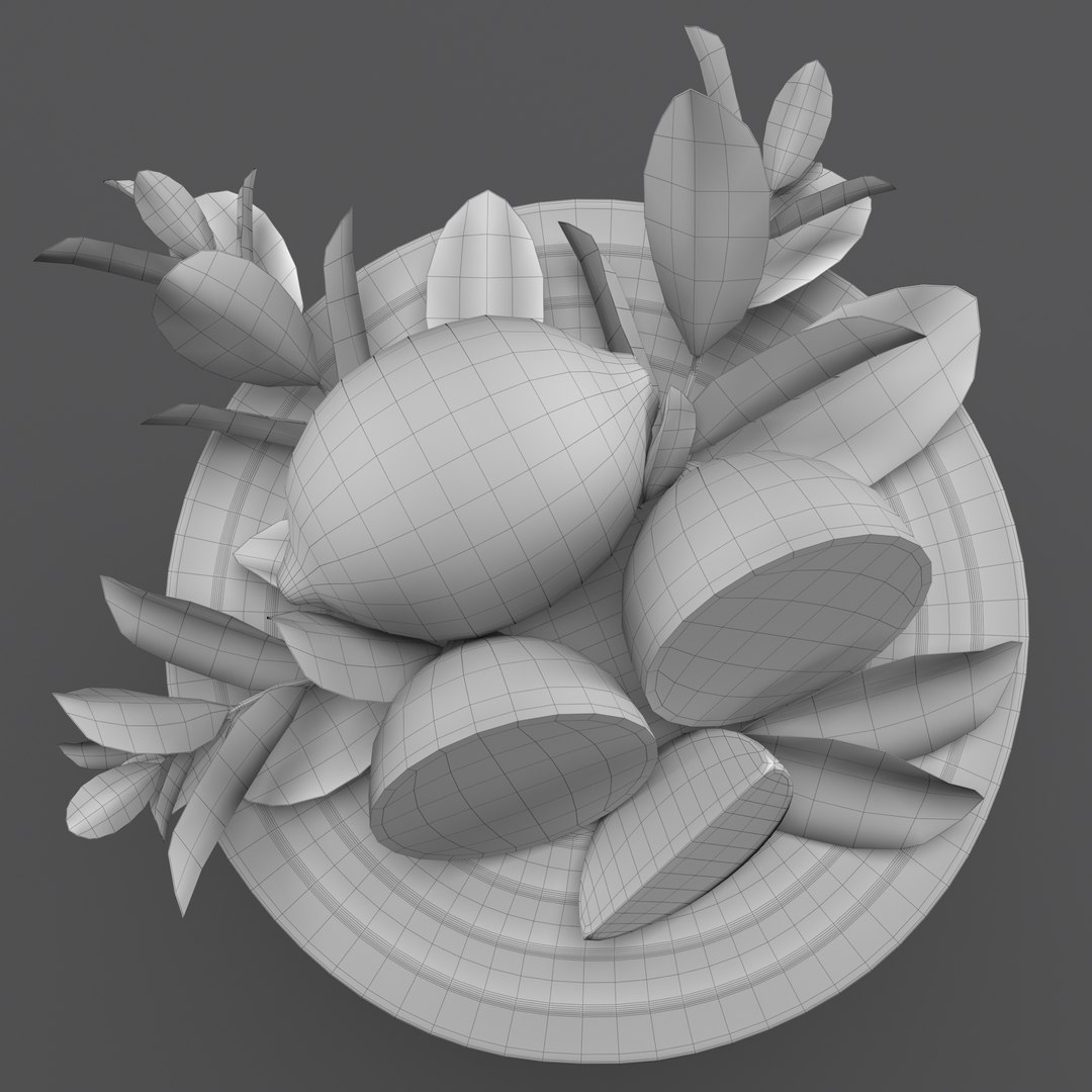 Lemon cake 3D model - TurboSquid 1856687