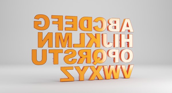 3D sphere alphabet model - TurboSquid 1422853