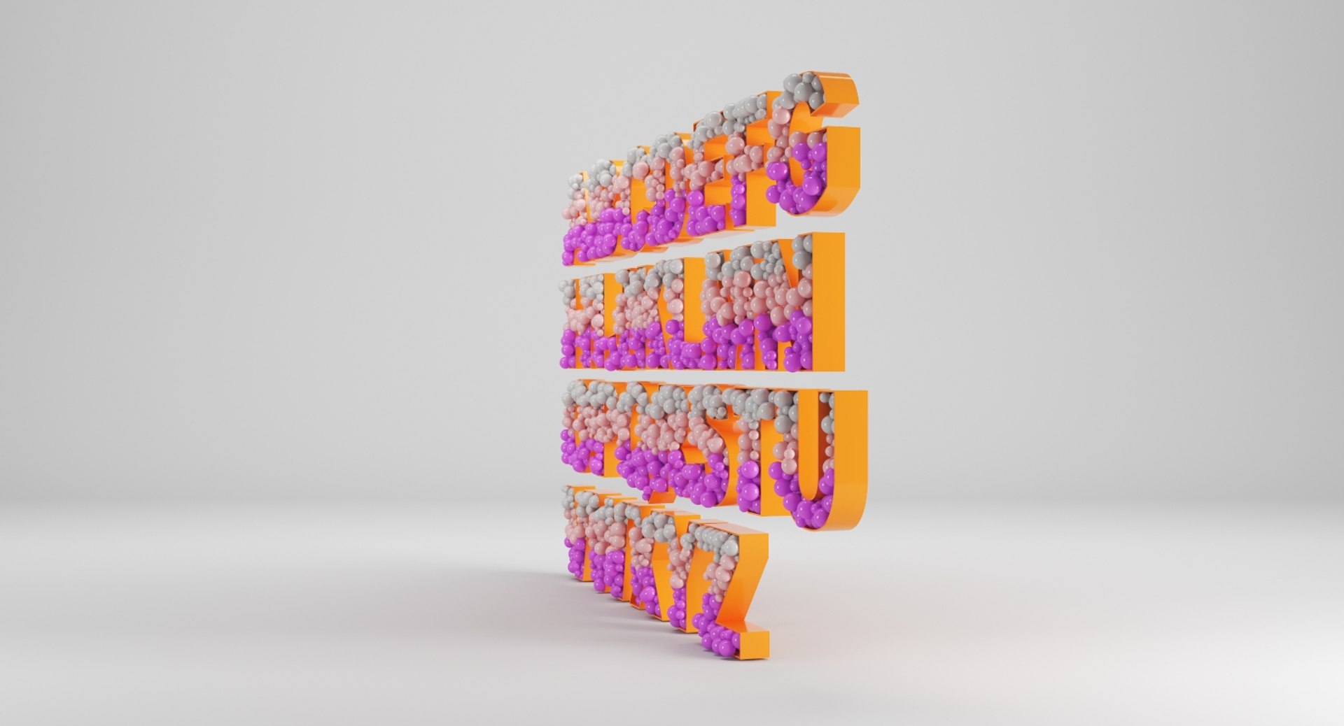 3D Sphere Alphabet Model - TurboSquid 1422853